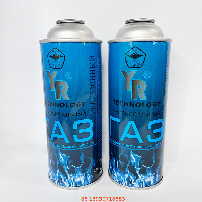 Tinplate Butane Gas Tank with CMYK 4 Color and Panton Color 1 X Canister