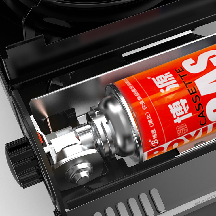 Portable Butane Propane Stove Valve 4.5cm Corrosion Resistance