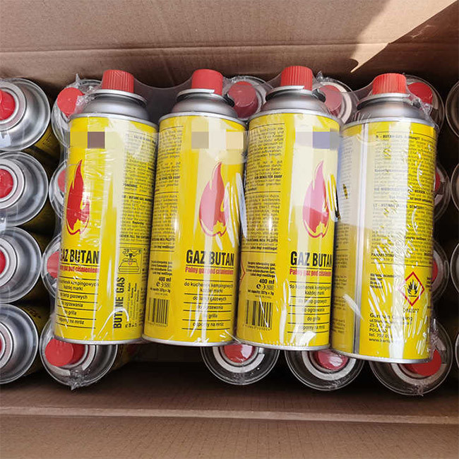 Durable Butane Gas Vessel with Customized Logo and Tinplate Construction