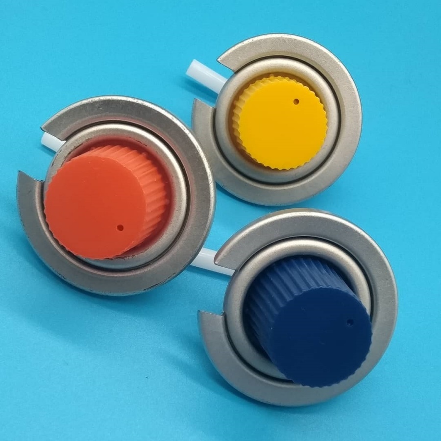 Precision Butane Gas Valve for Refillable Fuel Canisters